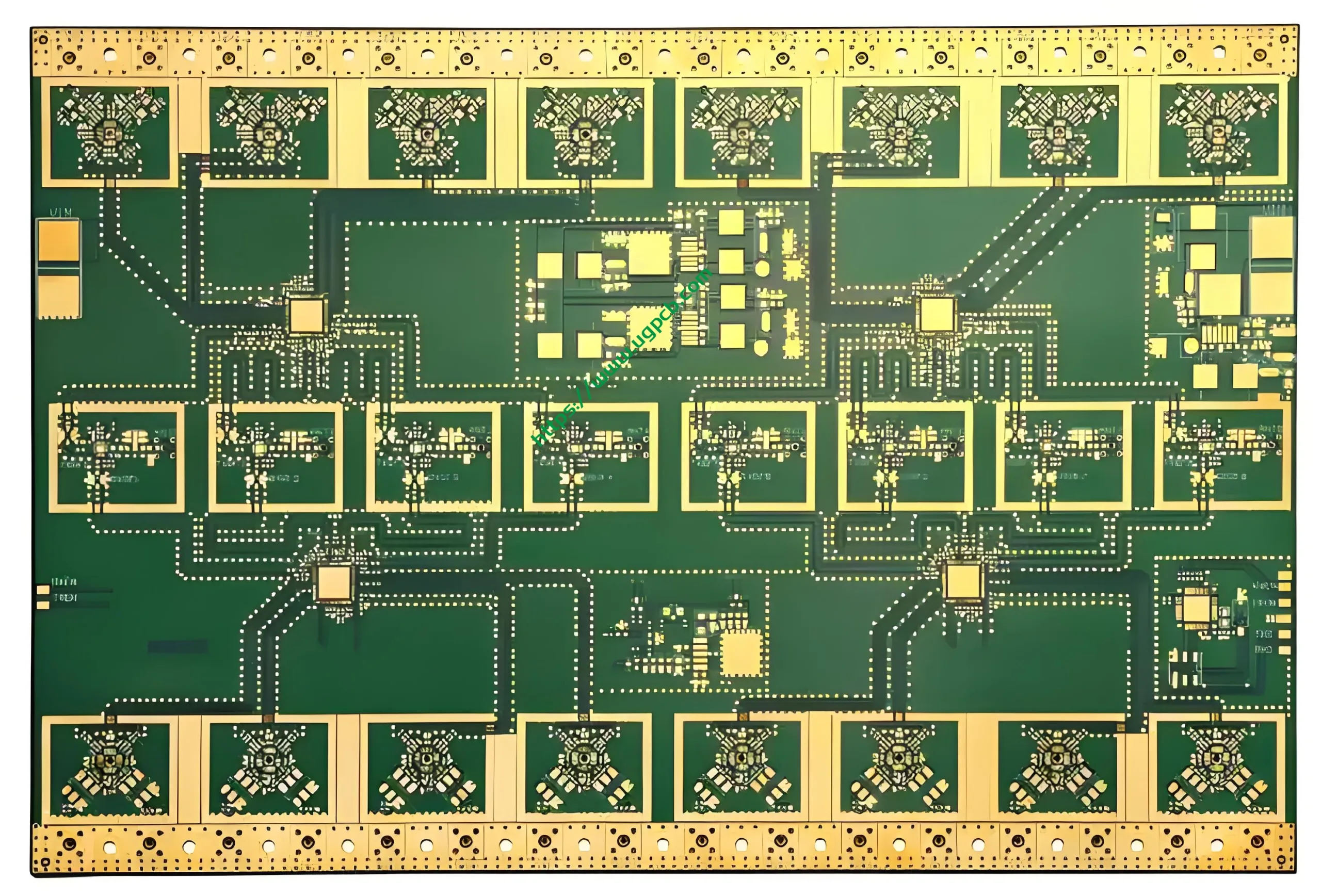 8 Layer RF PCB Rogers RO4350B + FR4 Hybrid Board - UGPCB