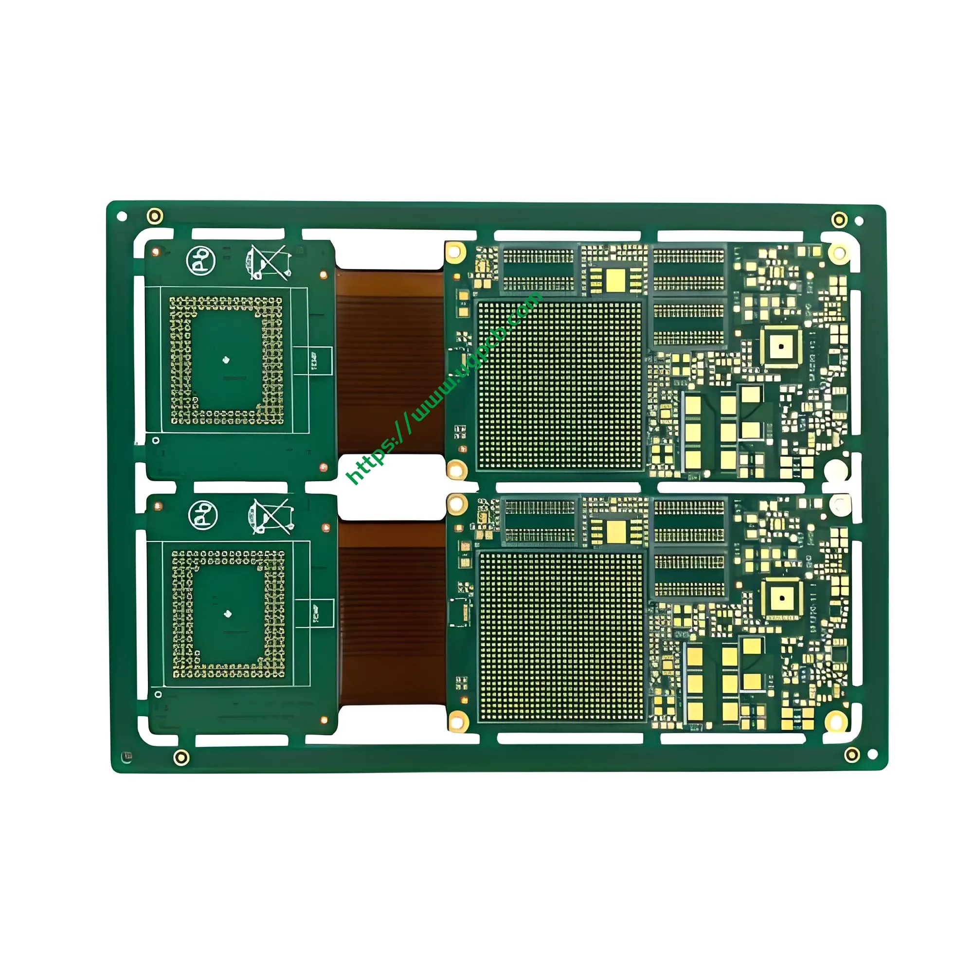 Rigid-Flex PCB(R-FPCB) plugged with epoxy resion PCB - UGPCB